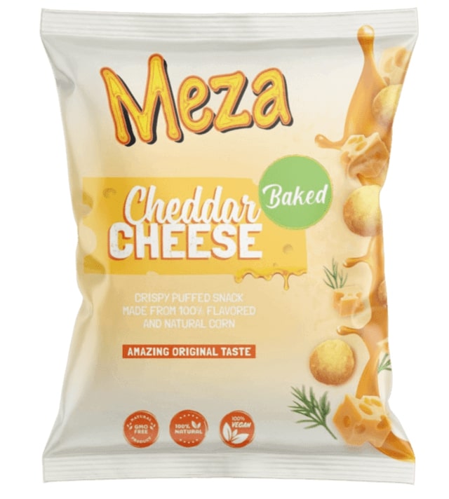 Meza Cheddar Cheese Puff Mais Chips 45g - Jetzt Kaufen