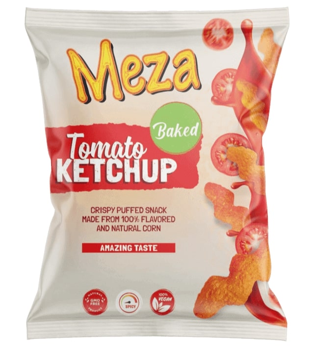 Meza Tomaten Ketchup Puff Mais Chips 45g - Jetzt Kaufen